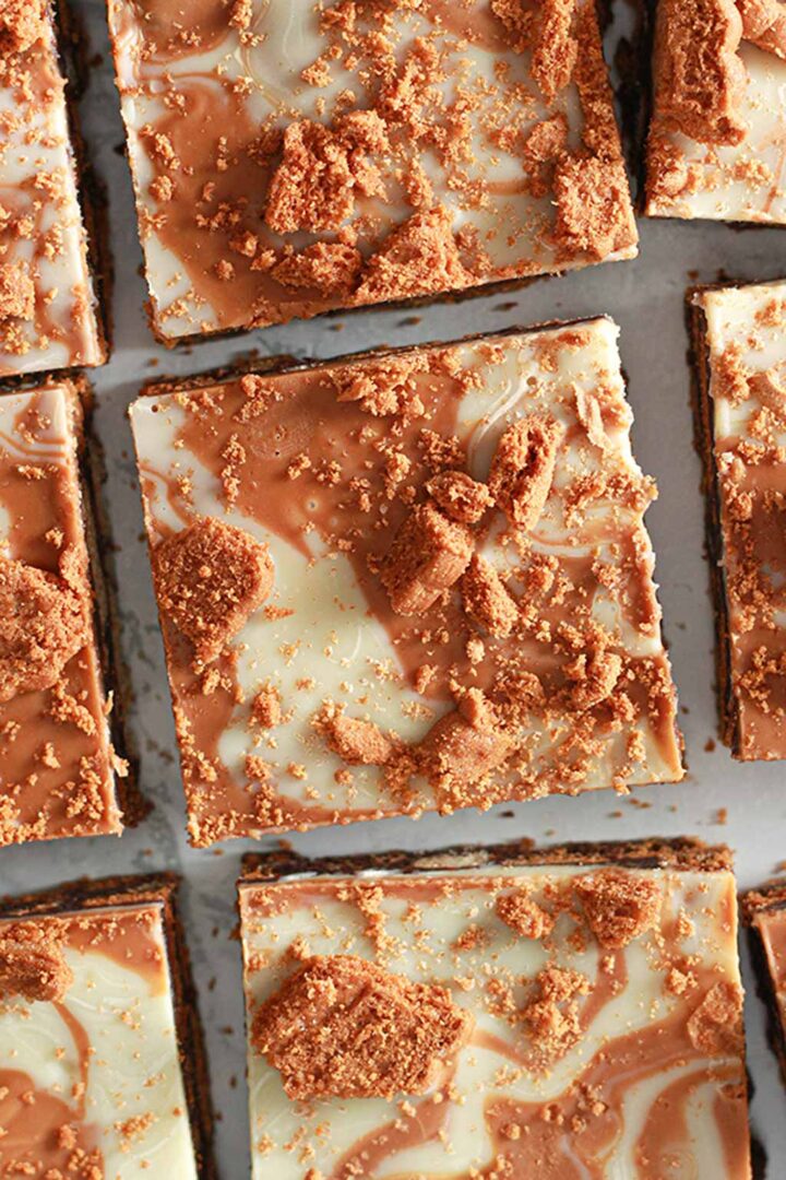 Vegan Biscoff Tiffin - BakedbyClo | Vegan Dessert Blog