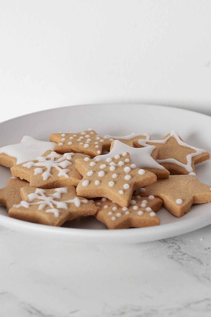Gluten Free Spiced Christmas Biscuits - BakedbyClo | Vegan Dessert Blog