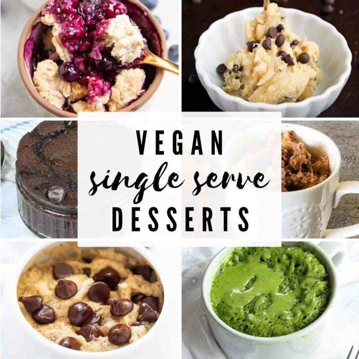 20 Easy Vegan Single Serve Desserts - BakedbyClo | Vegan Dessert Blog