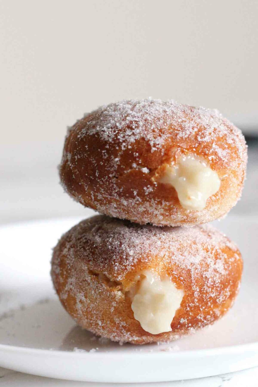 Easy Vegan Air Fryer Donuts With Creamy Custard Filling - BakedbyClo ...
